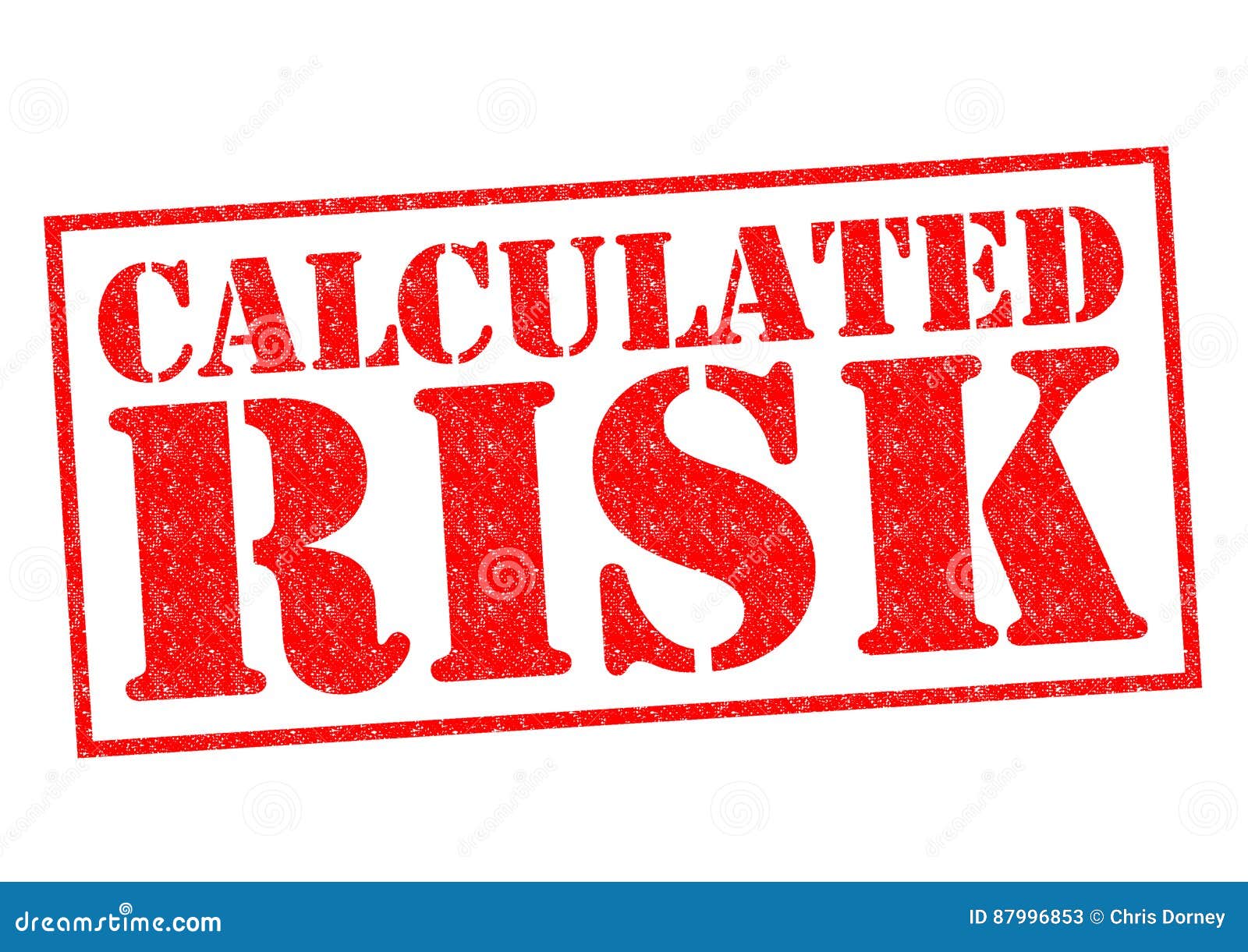 Calculated Risk Black Stamp Cartoon Vector | CartoonDealer.com #124298535