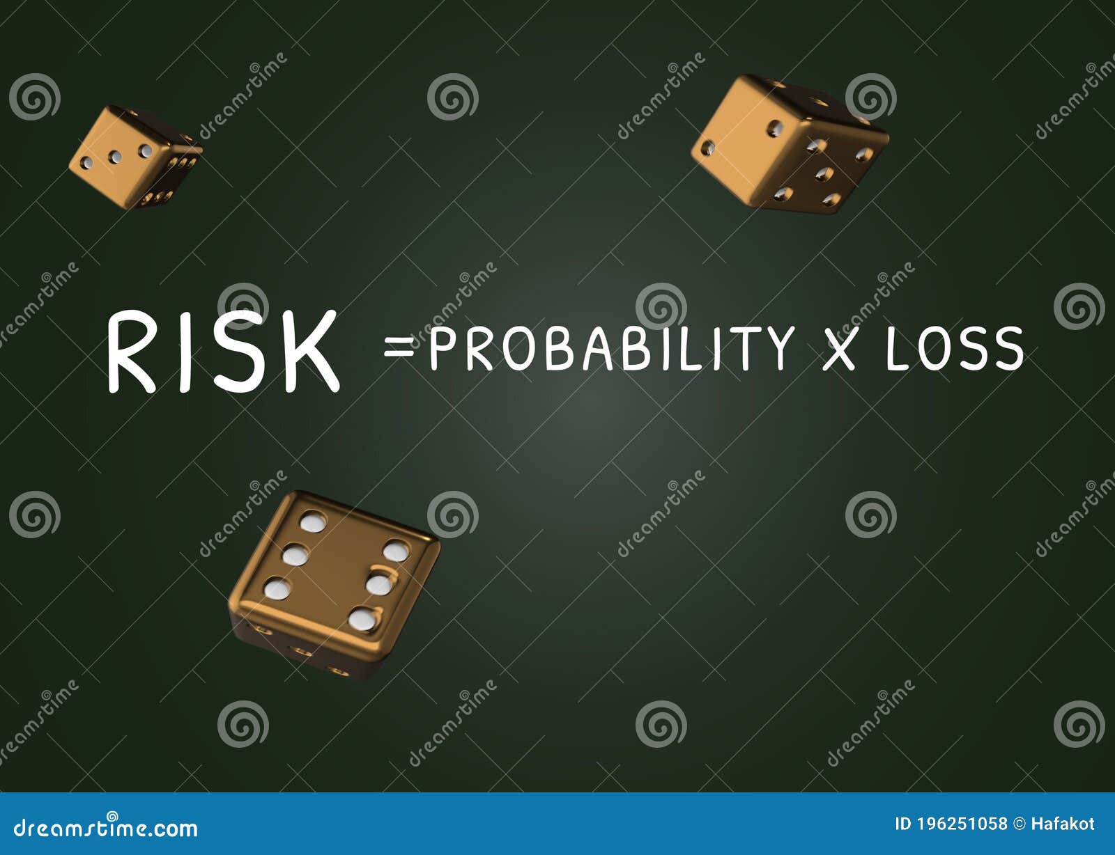 Calculated Risk Using Math Equation Concept Stock Illustration ...