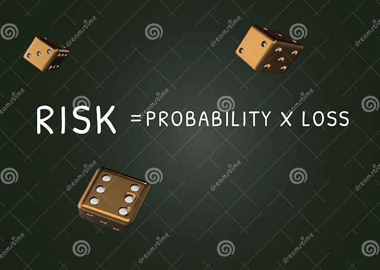 Calculated Risk Using Math Equation Concept Stock Illustration ...