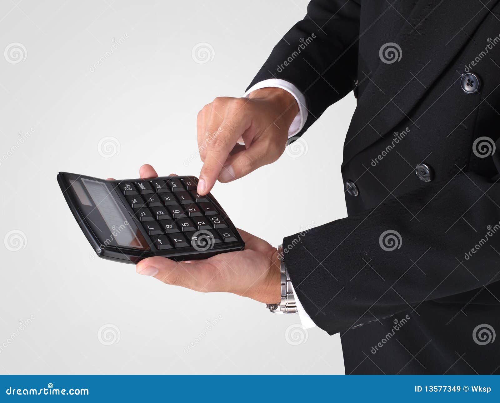 Calculating stock image. Image of accounting, palm, white - 13577349