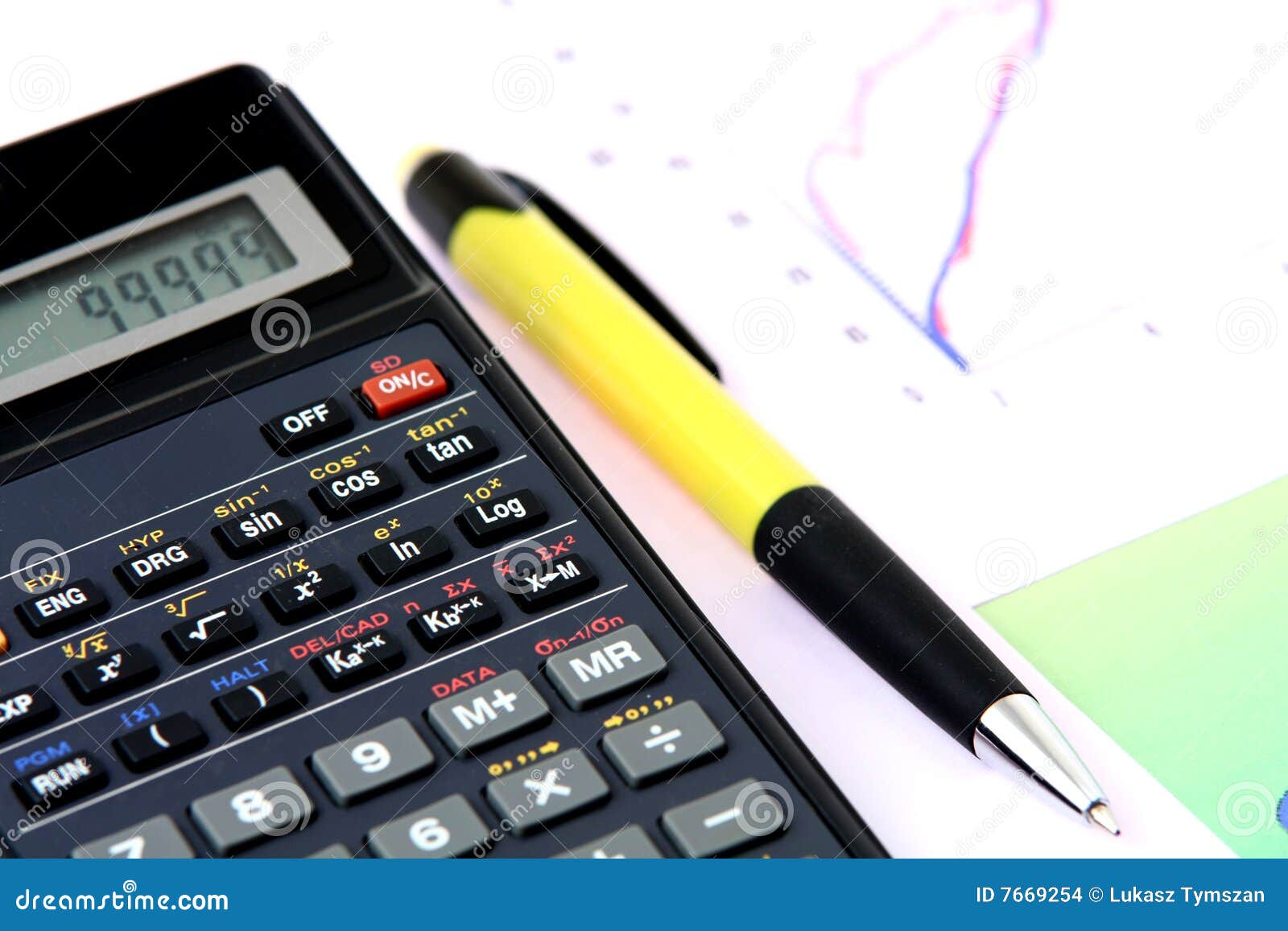 Calculating stock photo. Image of budget, list, investing - 7669254