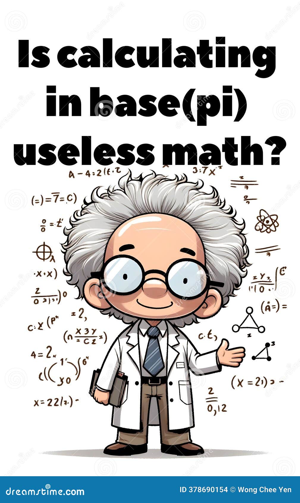 Is Calculating In Base(pi) Useless Math? Illustration With Cartoon ...