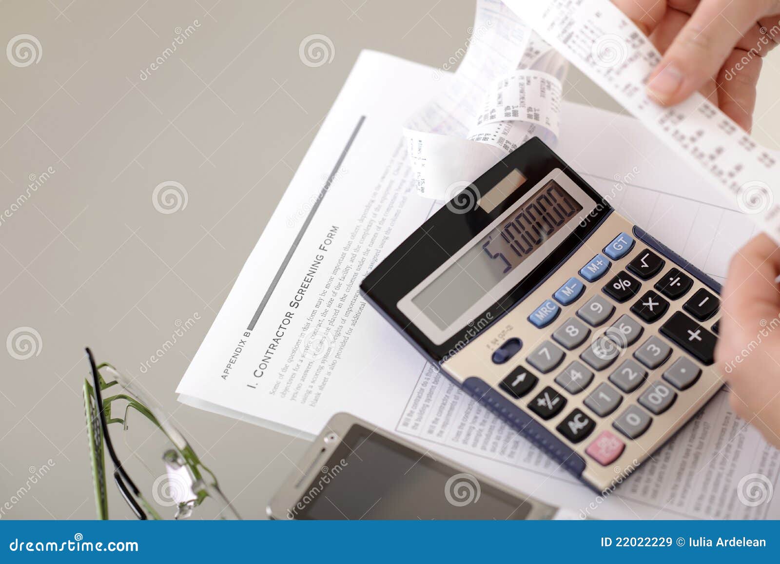 Calculating bills stock image. Image of investmant, bill - 22022229