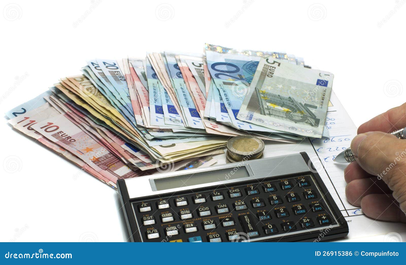 Calculating Finacial Problems Stock Photo - Image of bill, monetary ...