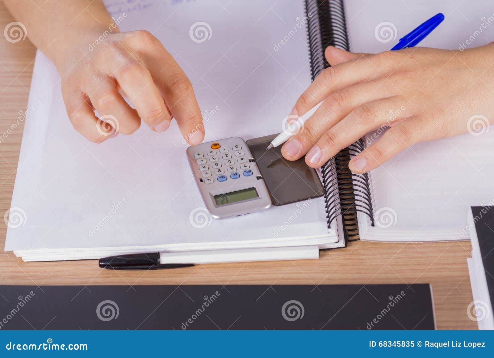 Calculating. stock image. Image of employee, math, market - 68345835