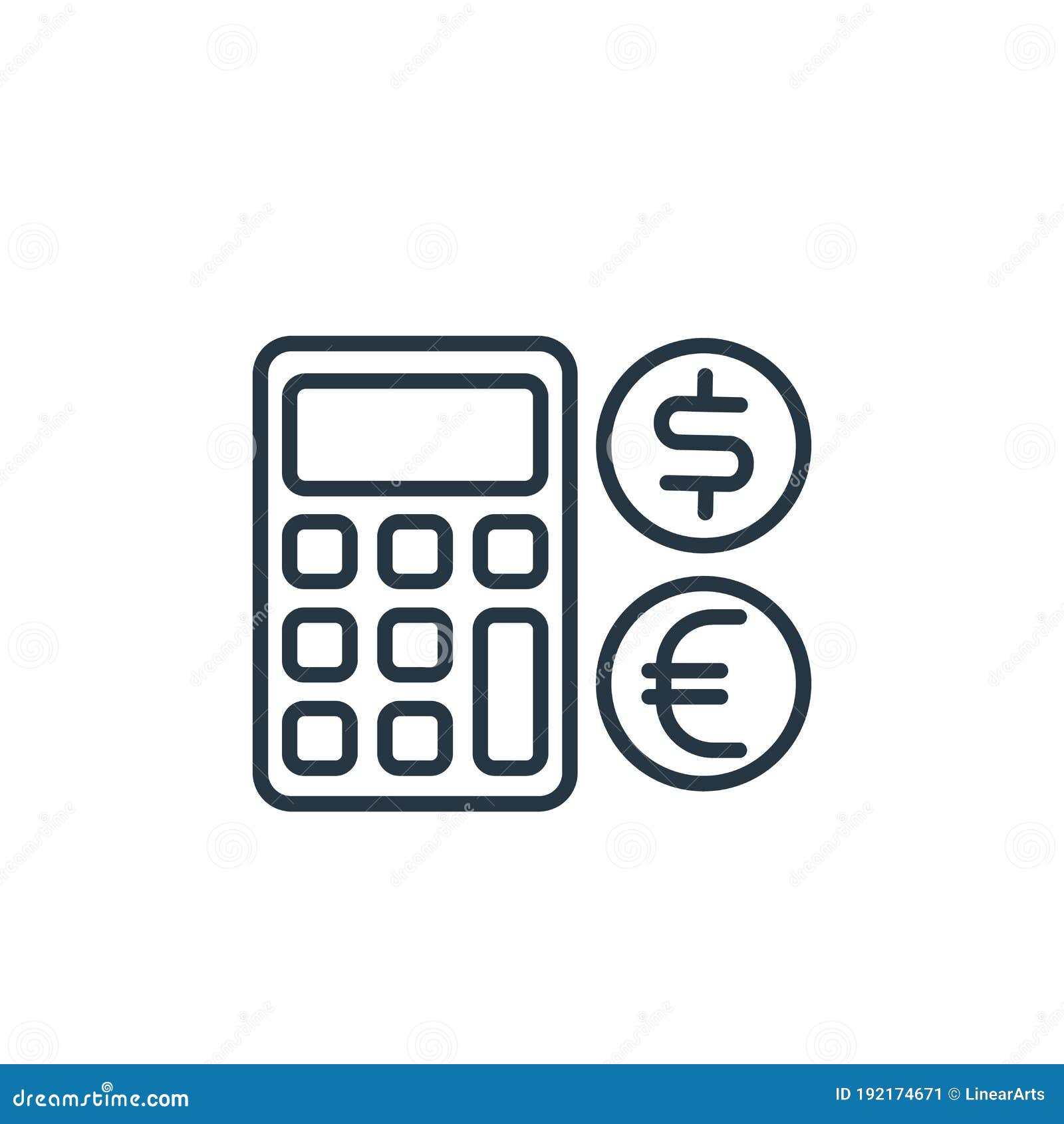 Calculating Icon Vector Sign And Symbol Isolated On White Background ...
