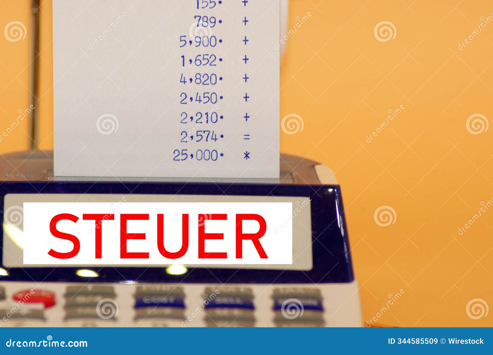 Calculating Machine Isolated on a Neutral Background Stock Image ...