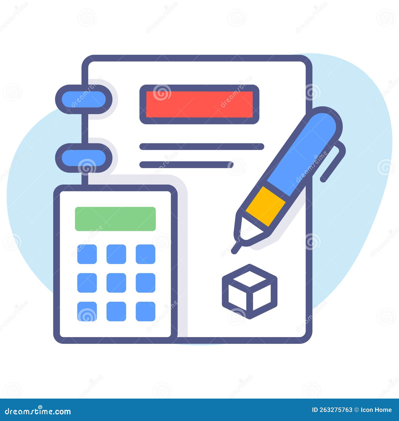 Calculating, Mathematics Modern Concepts Flat Design, Premium Quality ...