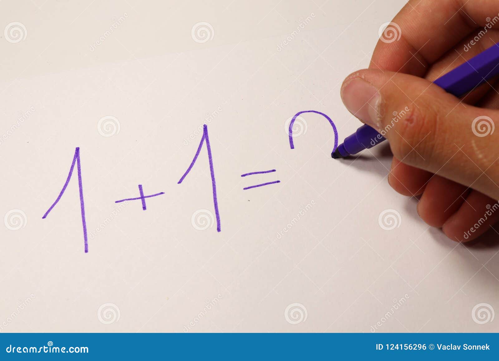 A Calculating with Numbers in Math Lesson. Back To School Stock Photo ...