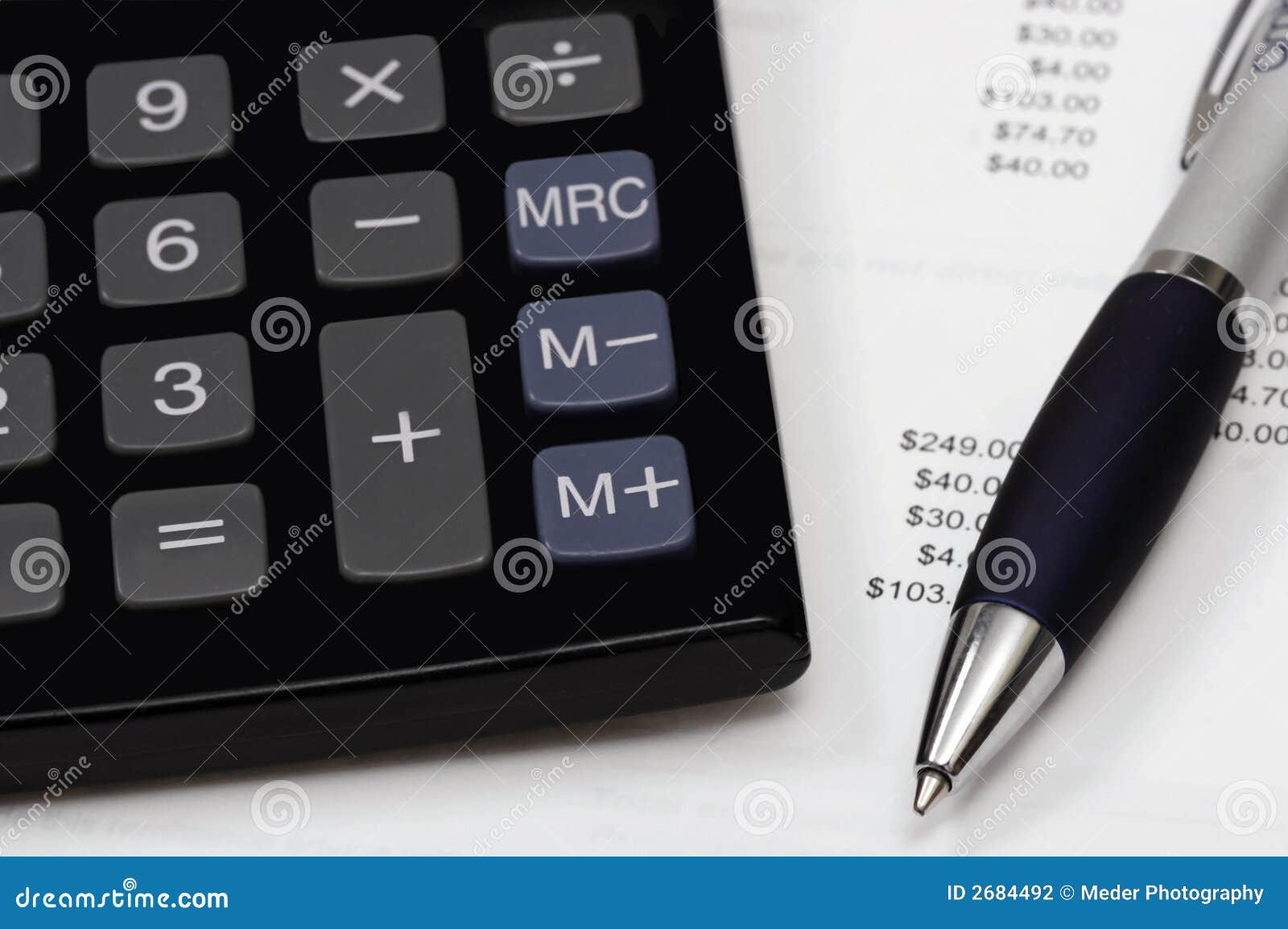 Calculating payments stock photo. Image of ledger, finances - 2684492