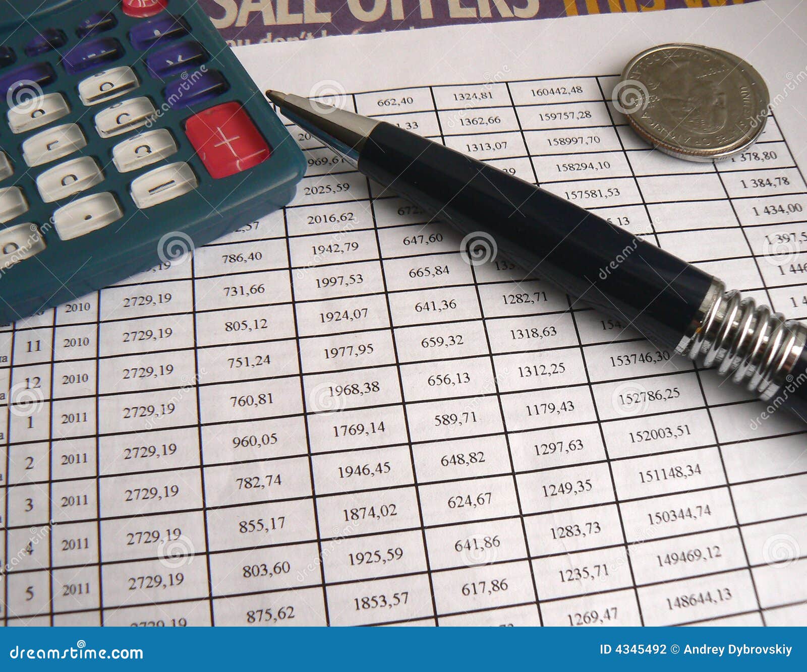 Calculation stock photo. Image of investment, corporate - 4345492