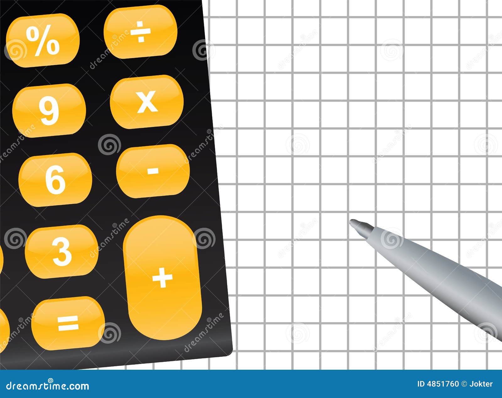 Calculation stock vector. Illustration of copyspace, background - 4851760