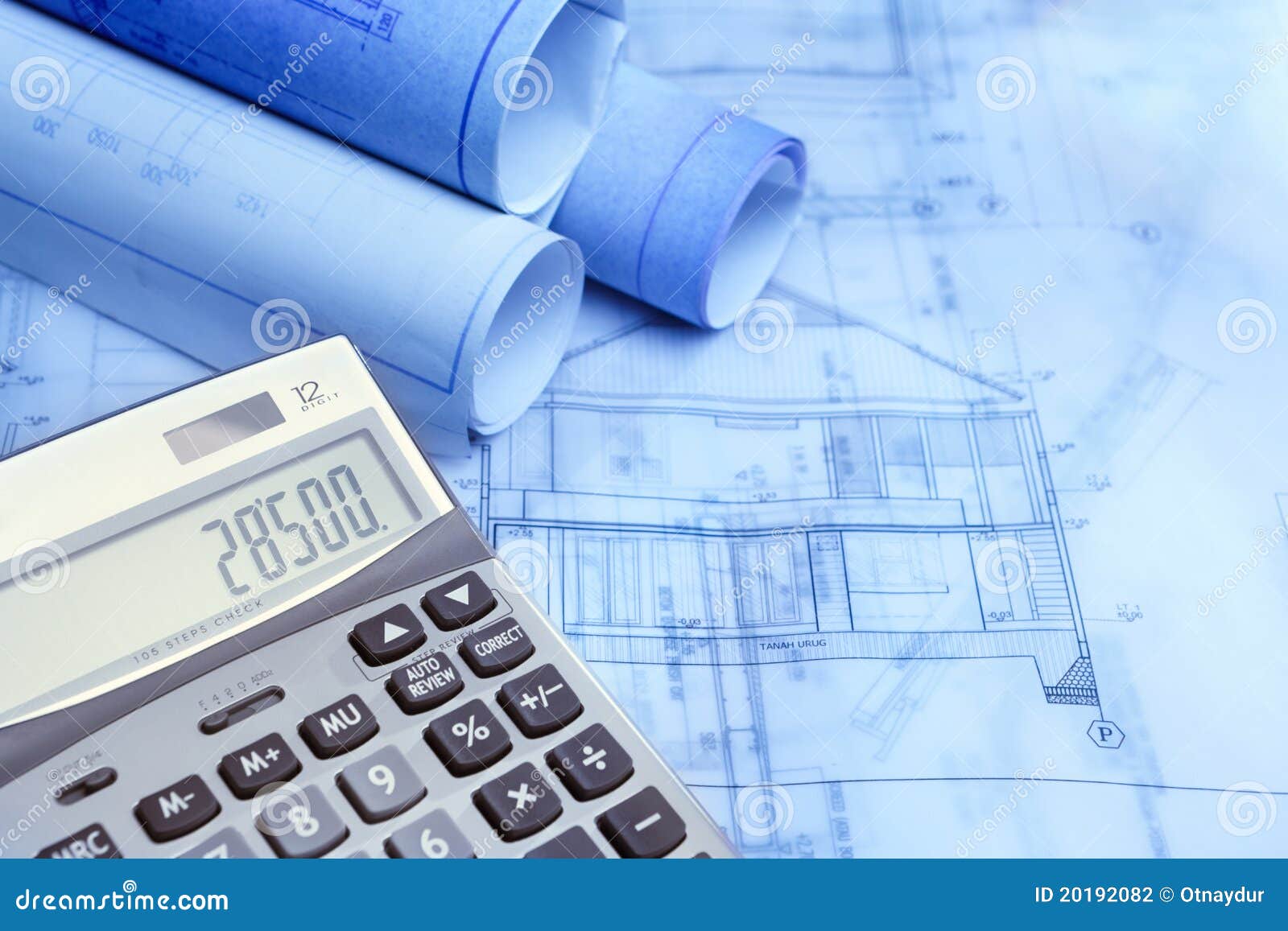 Calculation of Construction Stock Photo - Image of still, tool: 20192082