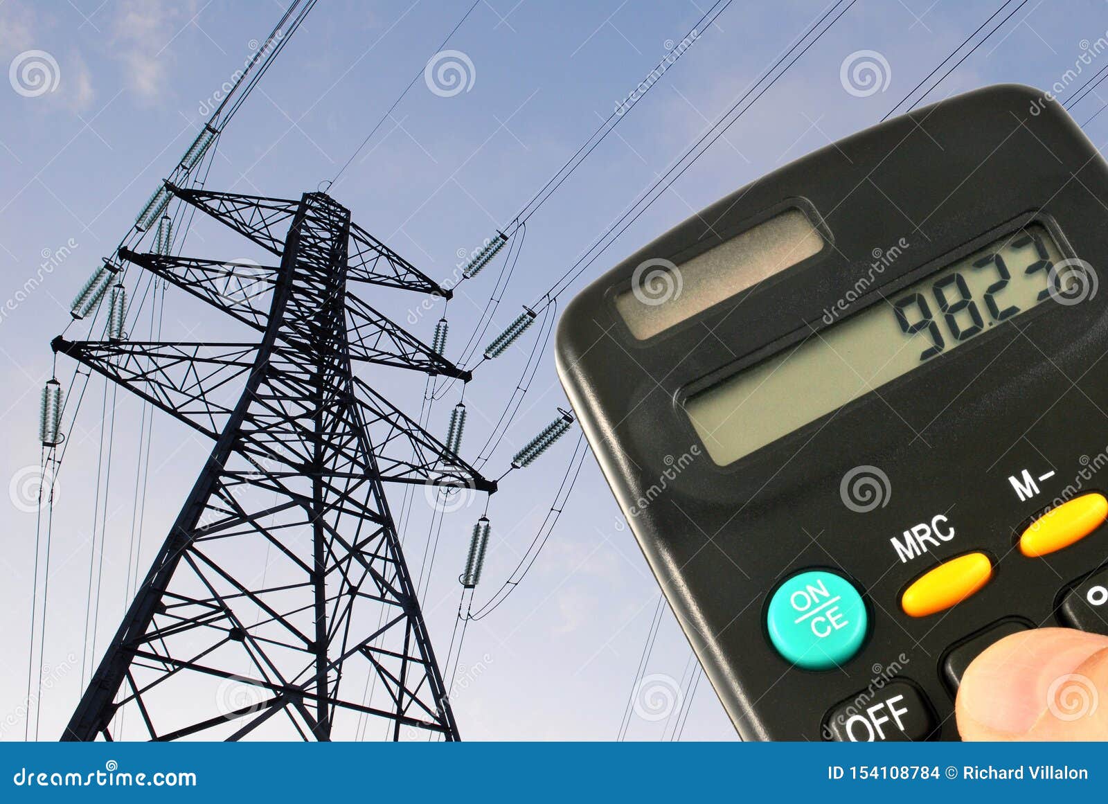 Calculation of Electricity Consumption Stock Photo - Image of ...