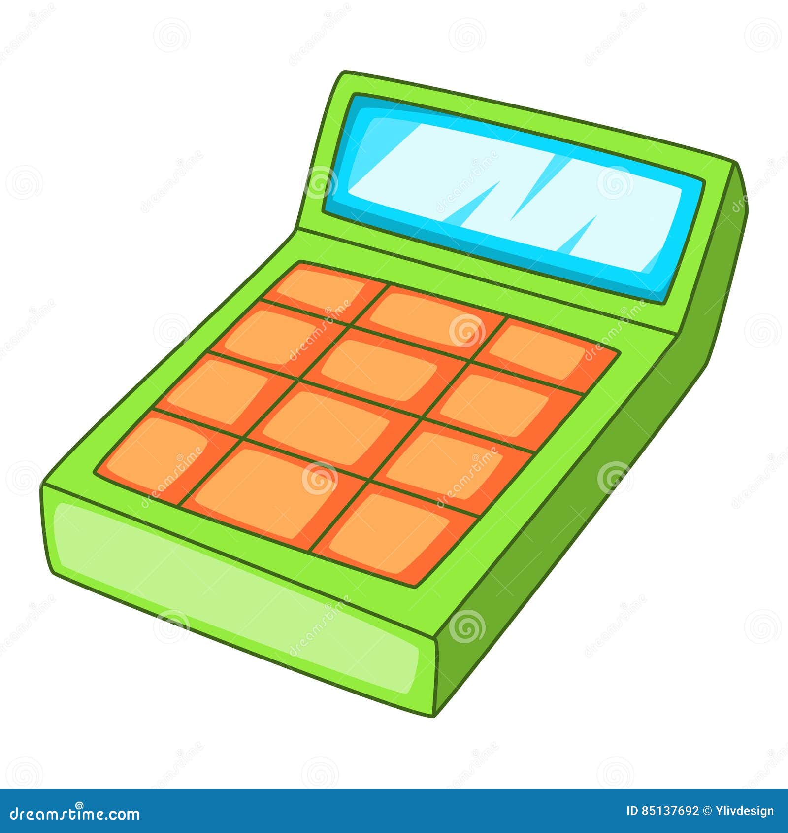 Calculation Icon, Cartoon Style Stock Vector - Illustration of ...