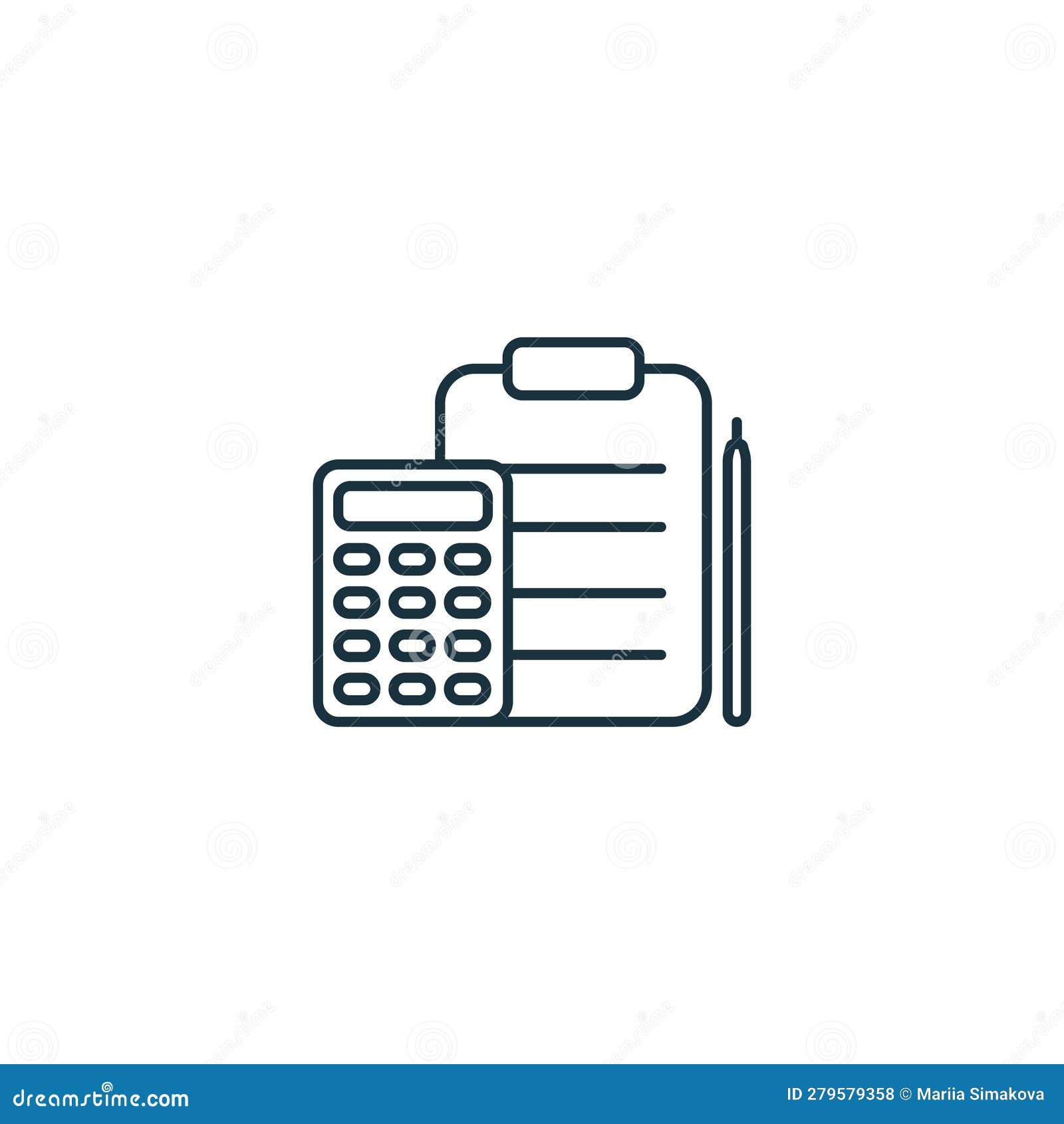 Calculation Icon. Monochrome Simple Sign from Engineering Collection ...