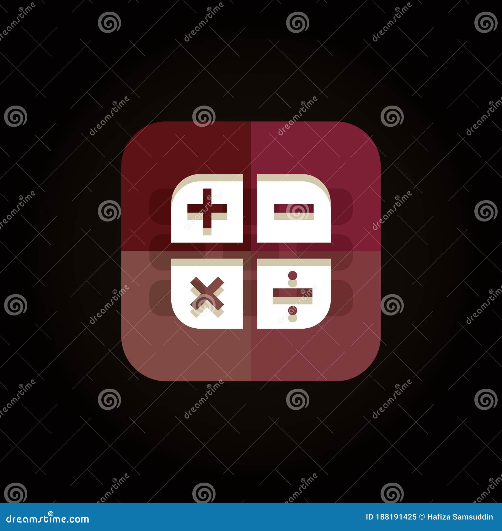 Calculation Icon. Vector Illustration Decorative Design Stock Vector ...