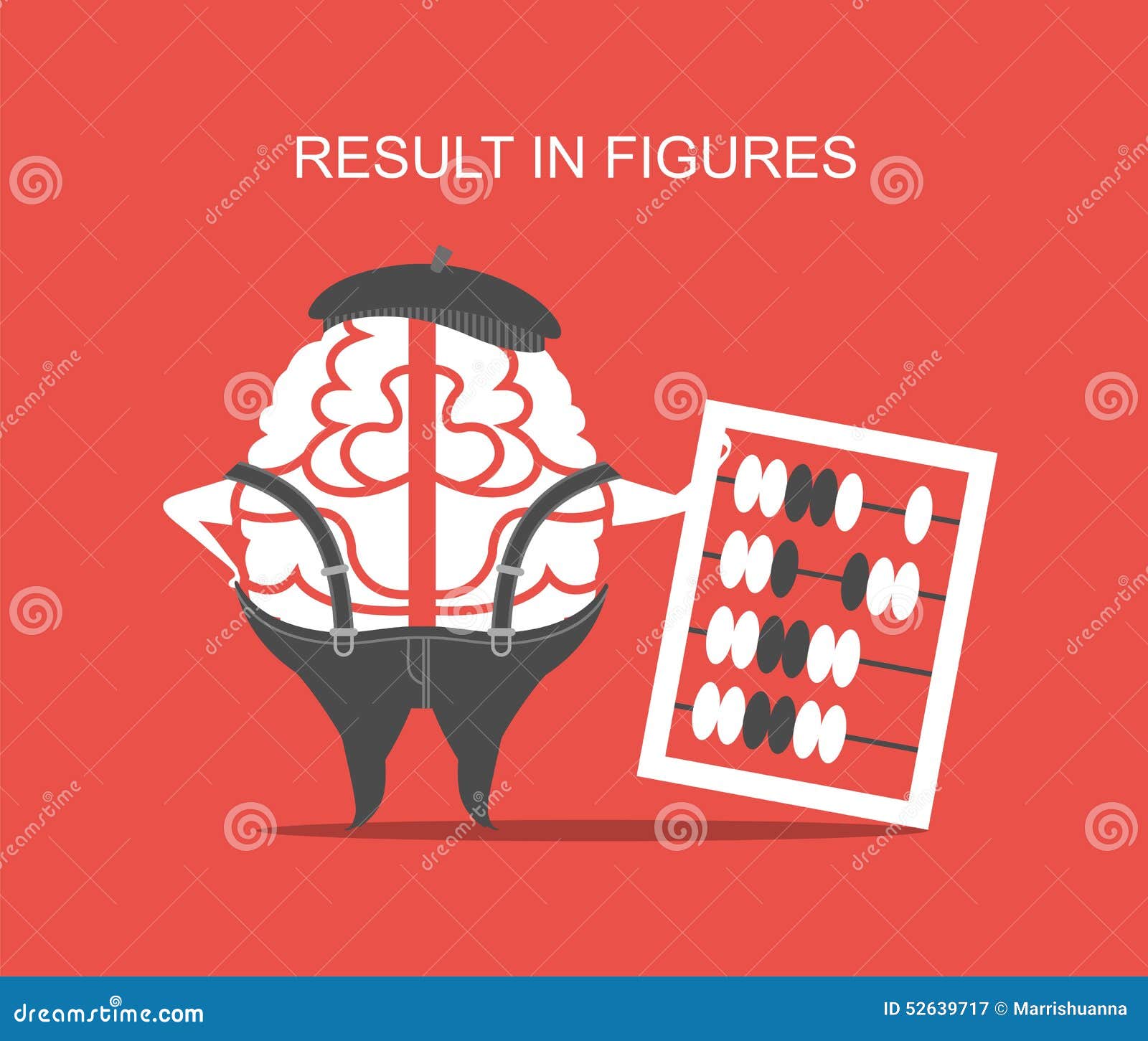 Calculation of the mind stock vector. Illustration of icon - 52639717