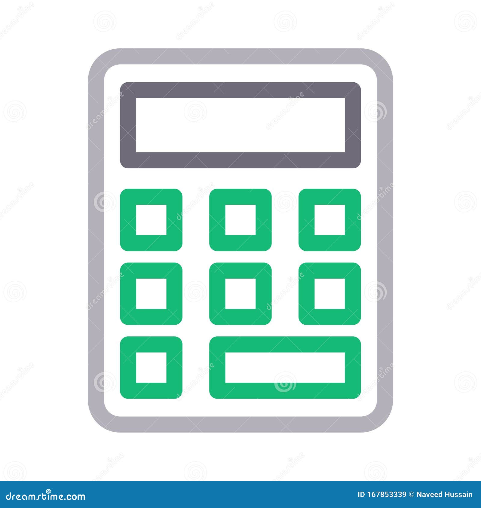 Calculation Vector Color Line Icon Stock Illustration - Illustration of ...
