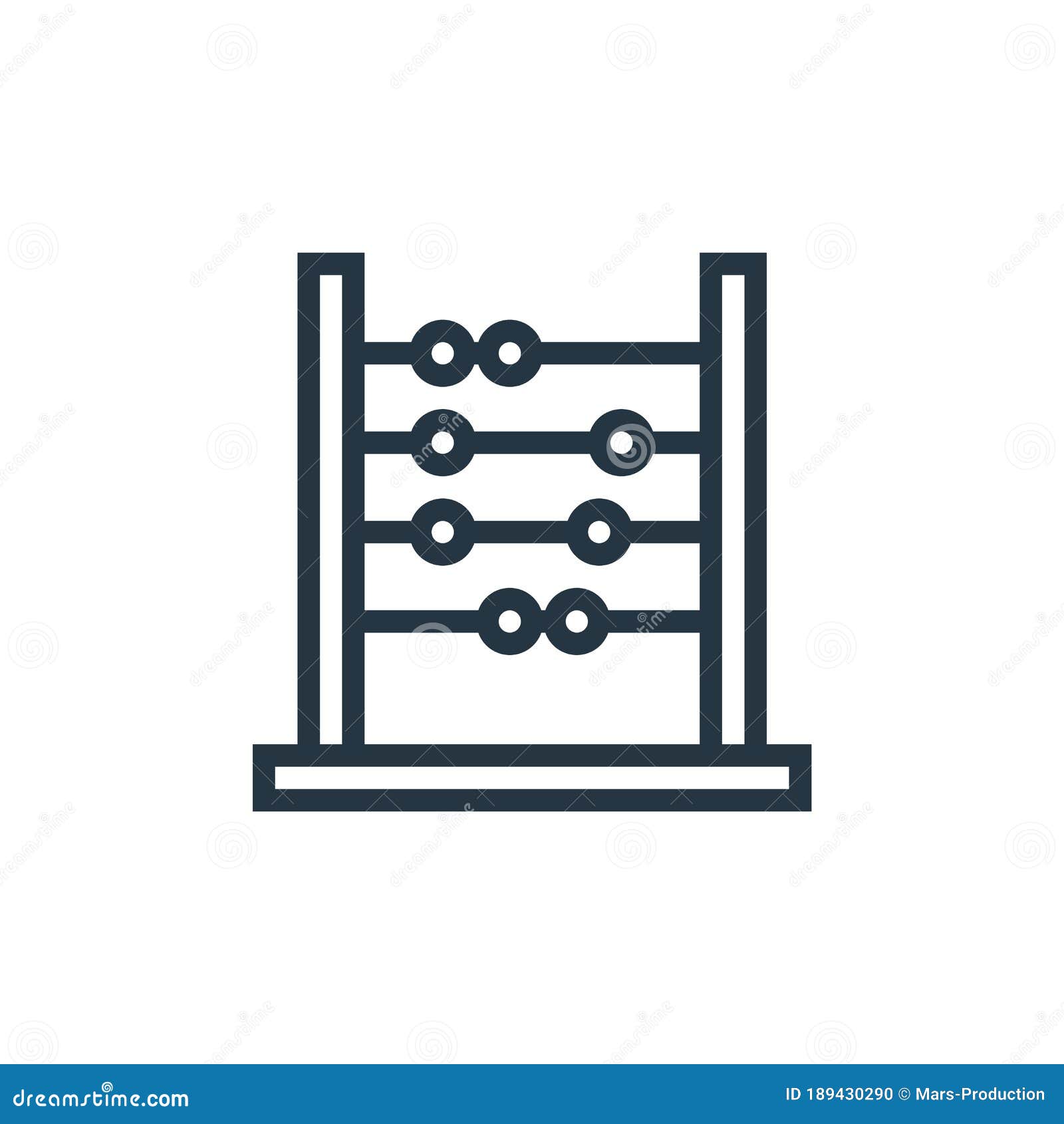 Calculation Vector Icon Isolated on White Background. Outline, Thin ...