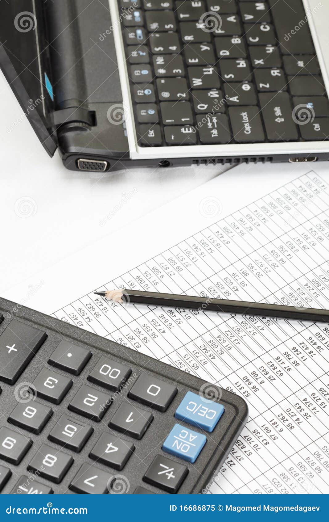 Calculations stock image. Image of figures, computer - 16686875