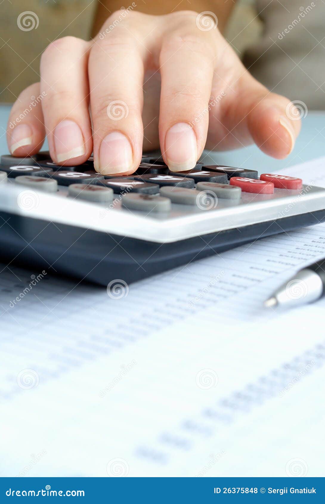 Calculations stock photo. Image of businesswoman, professional - 26375848