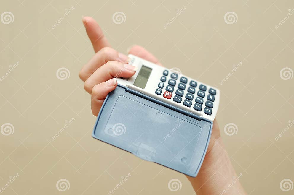 Calculative woman stock image. Image of handshake, business - 361249