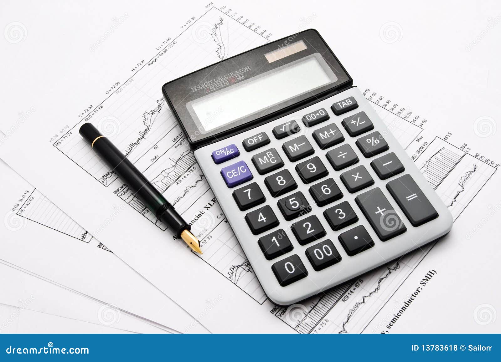 Calculator stock photo. Image of graph, calculator, statistic - 13783618