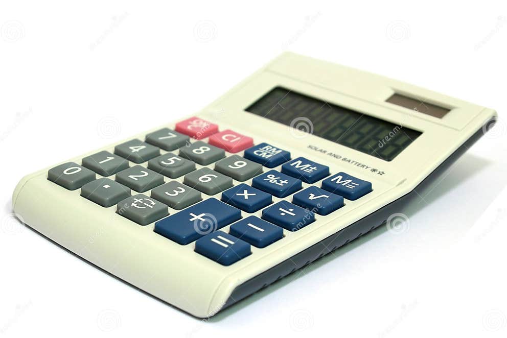 Calculator stock image. Image of financial, adding, calculations - 16418729