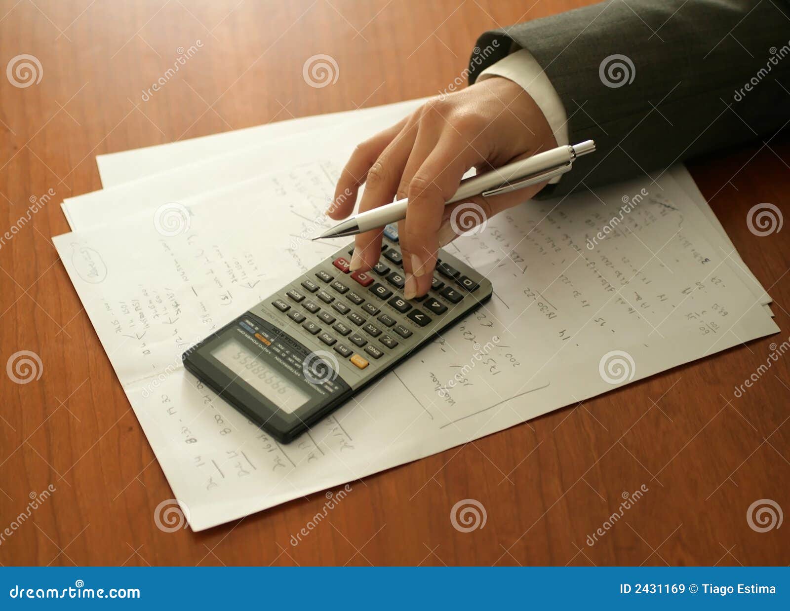Calculator stock image. Image of hand, executive, woman - 2431169