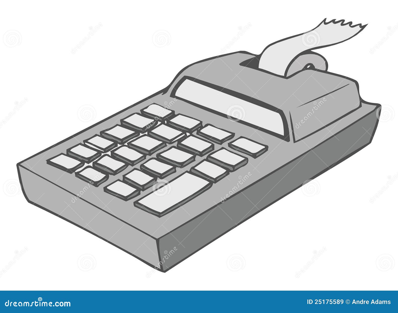 Cartoon Calculator Clip Art