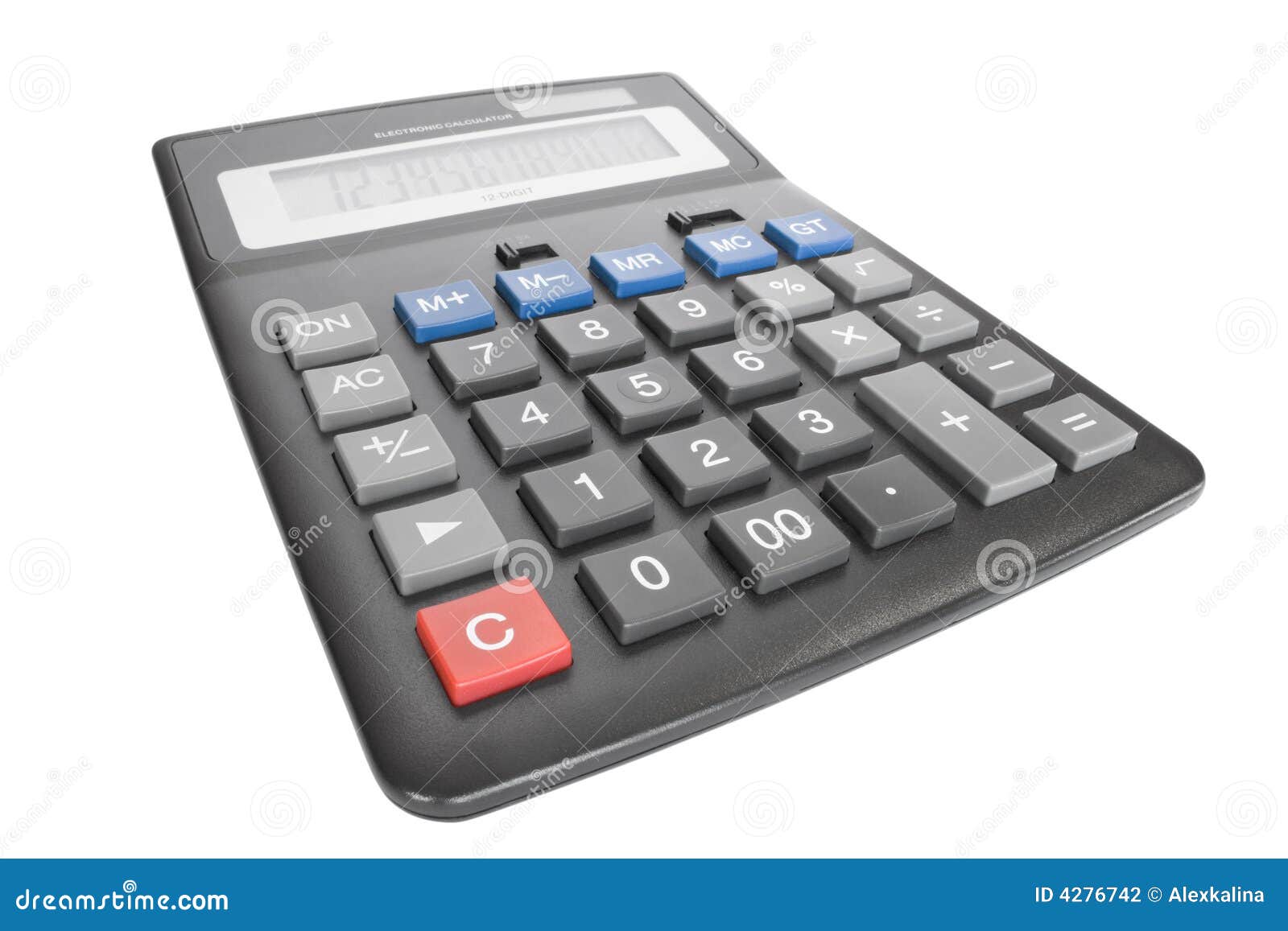 Calculator stock photo. Image of accounting, keypad, isolated - 4276742