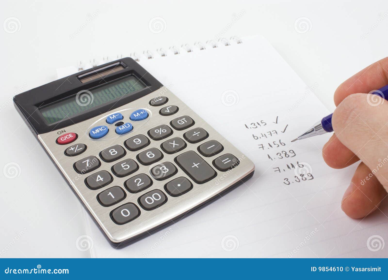 Calculator stock photo. Image of market, macro, annual - 9854610