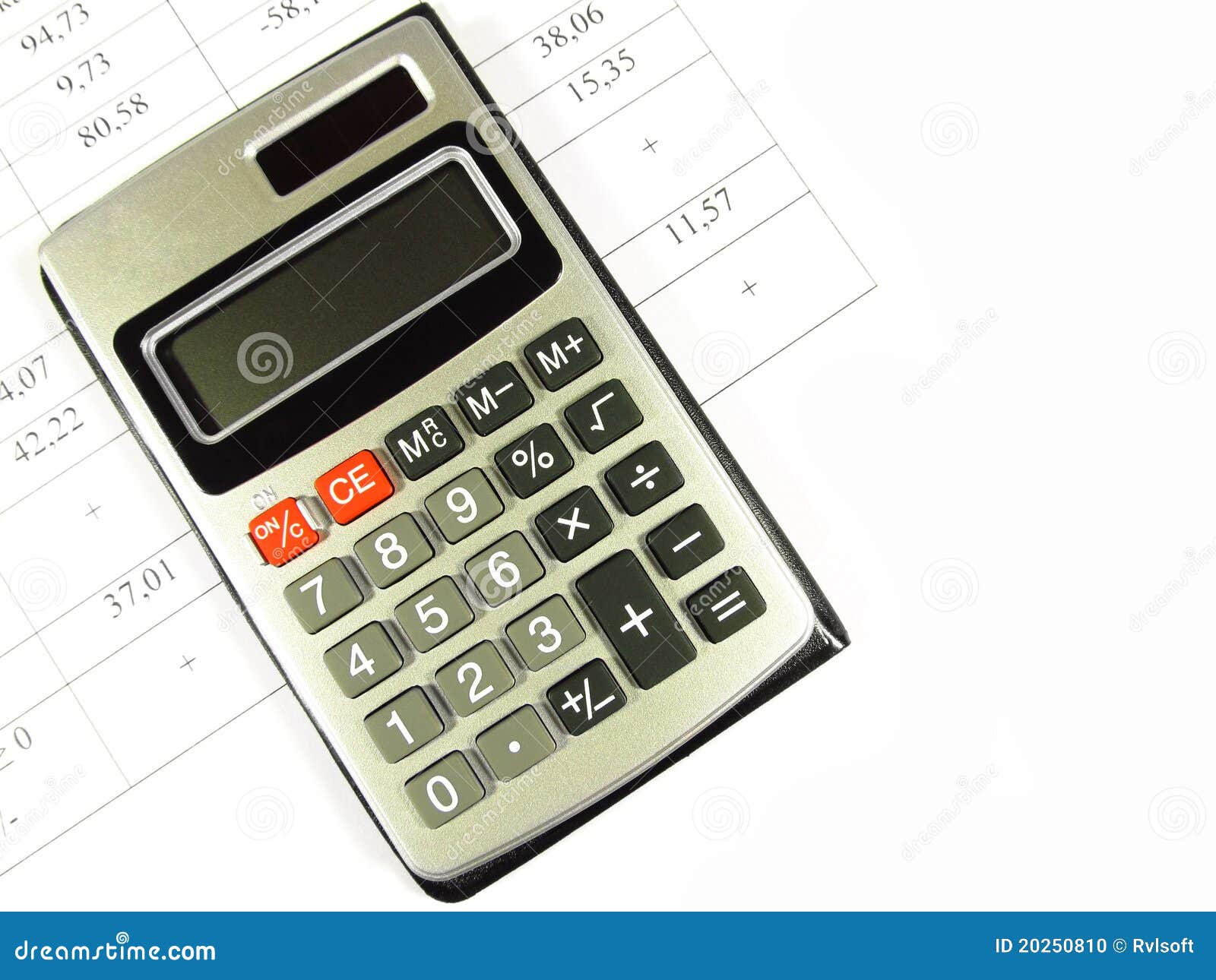 Calculator and account stock photo. Image of account - 20250810