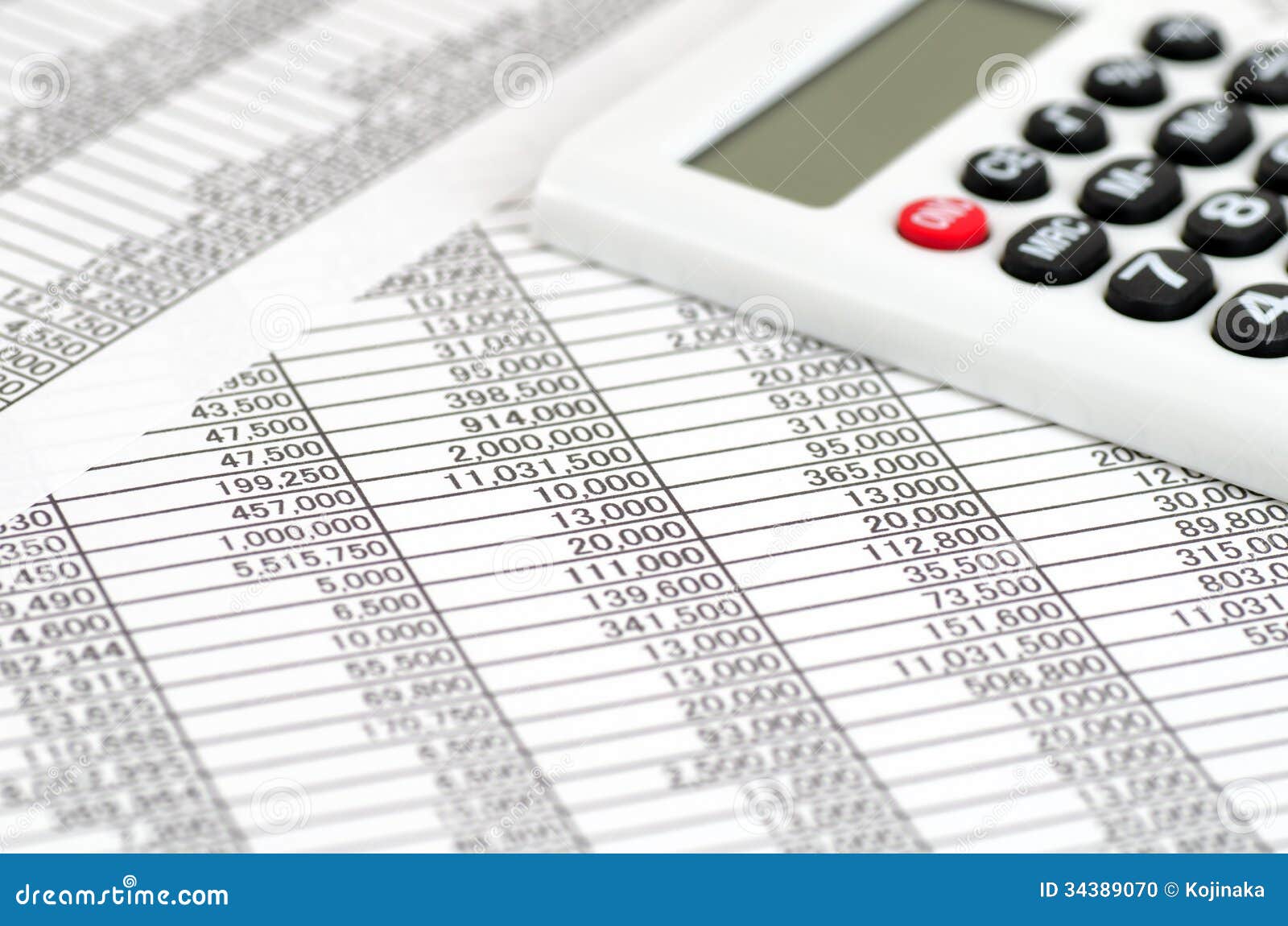 Calculator and Accounting Documents Stock Photo - Image of analysis ...