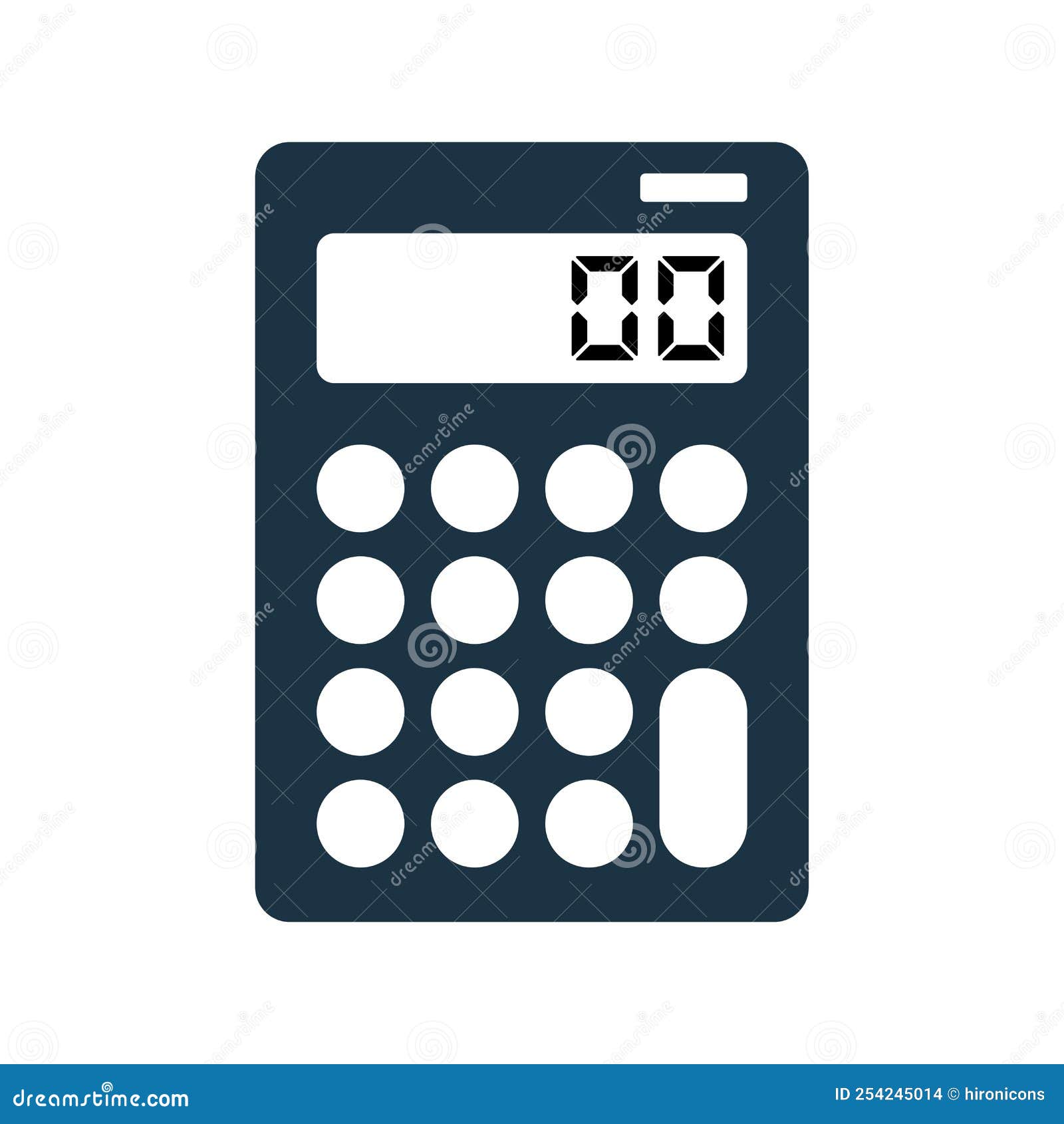 Calculator, Accounting Icon. Simple Editable Vector Graphics Stock ...