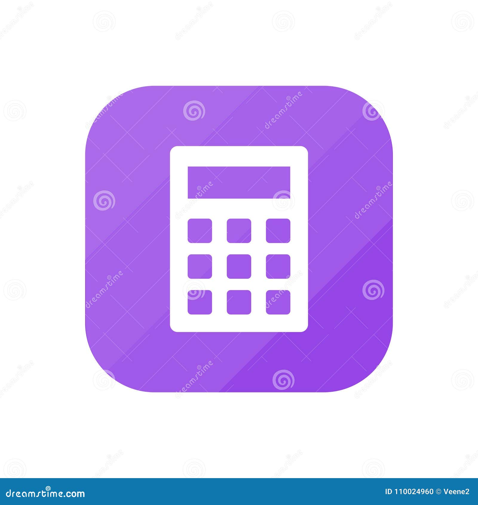 Calculator - App Icon stock illustration. Illustration of economy ...