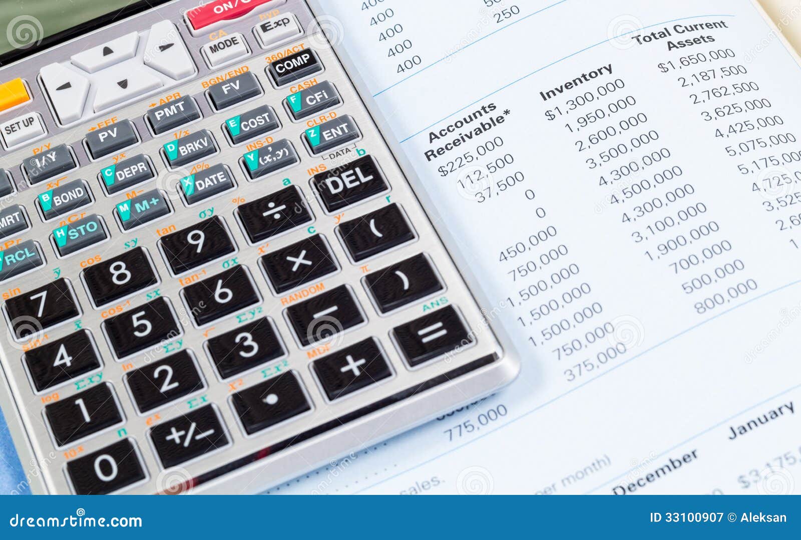 Calculator and book stock image. Image of figures, focus - 33100907