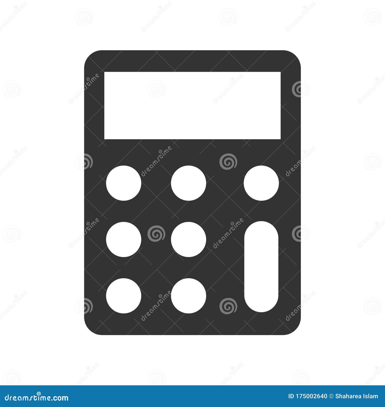 Calculator, budget icon stock vector. Illustration of symbol - 175002640