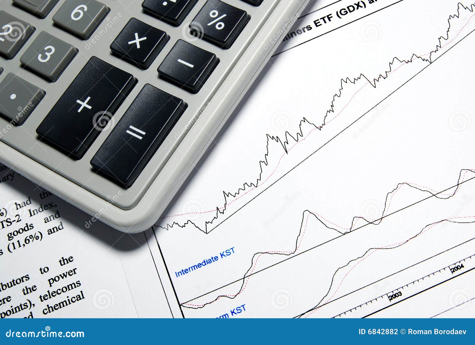 Calculator and Business Report. Stock Photo - Image of annual ...
