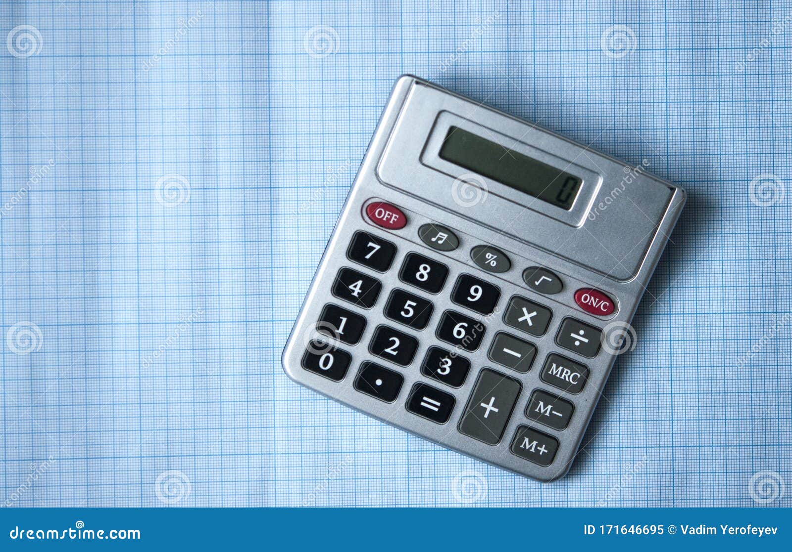 Calculator Button Plus on Graph Paper Background Stock Image - Image of ...