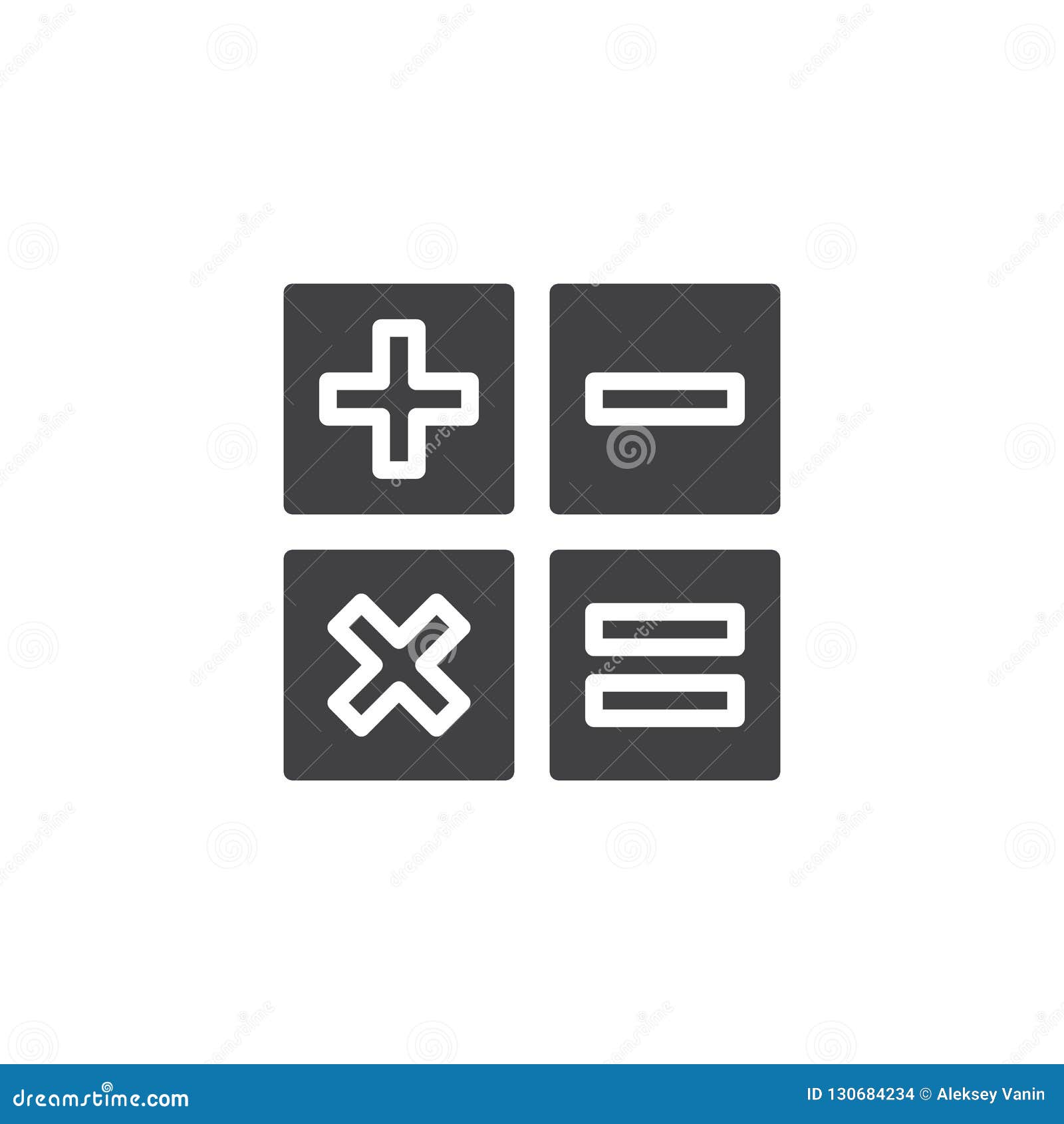 Calculator Buttons Vector Icon Stock Vector - Illustration of ...