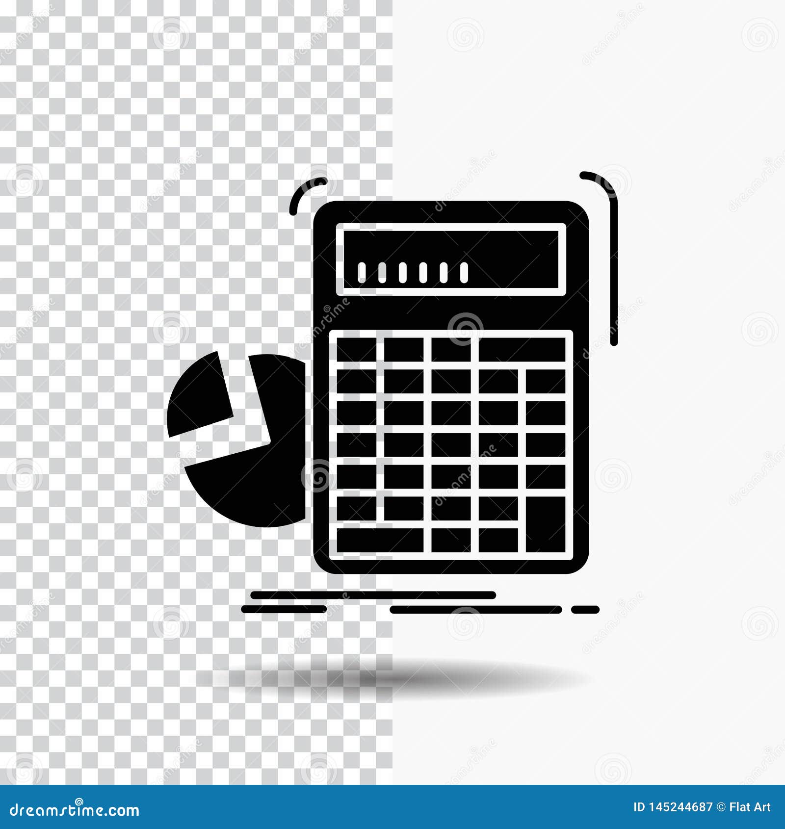 Calculator, Calculation, Math, Progress, Graph Glyph Icon on ...