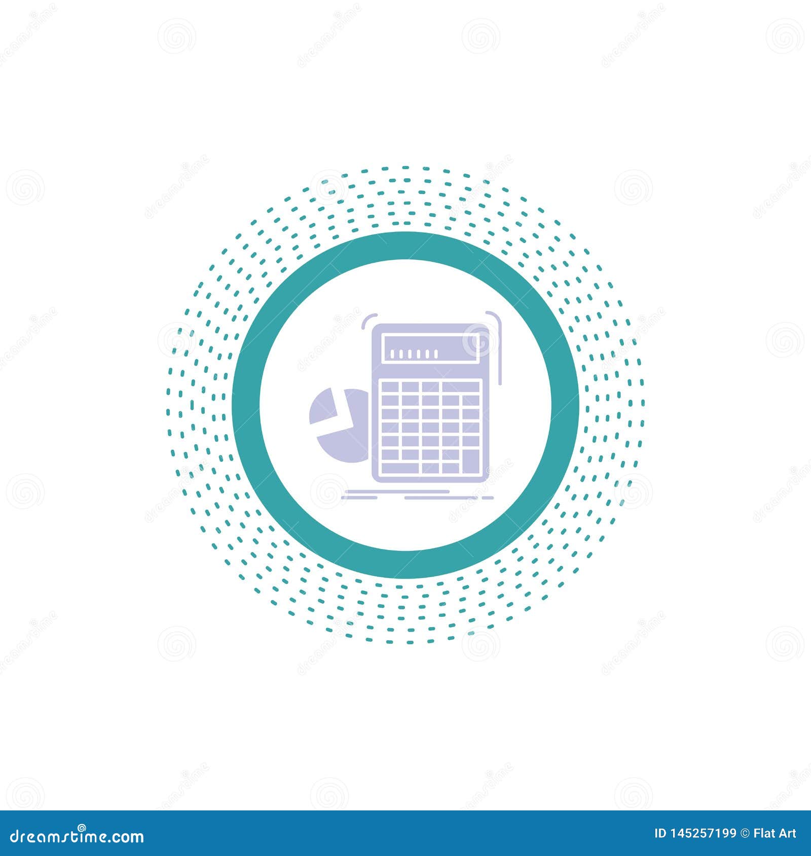 Calculator, Calculation, Math, Progress, Graph Glyph Icon. Vector ...