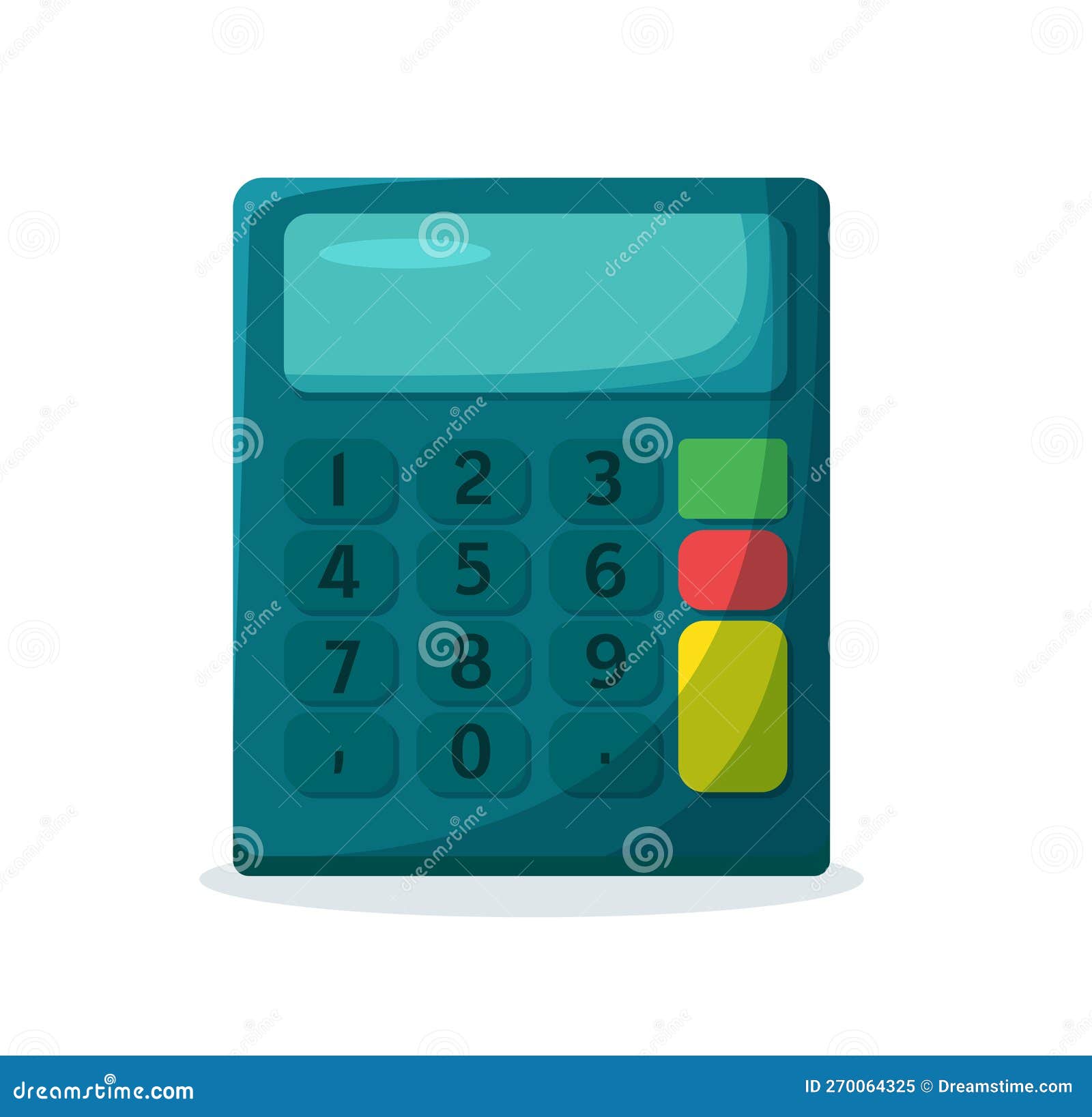 Calculator Cartoon Vector Illustration Stock Vector - Illustration of ...