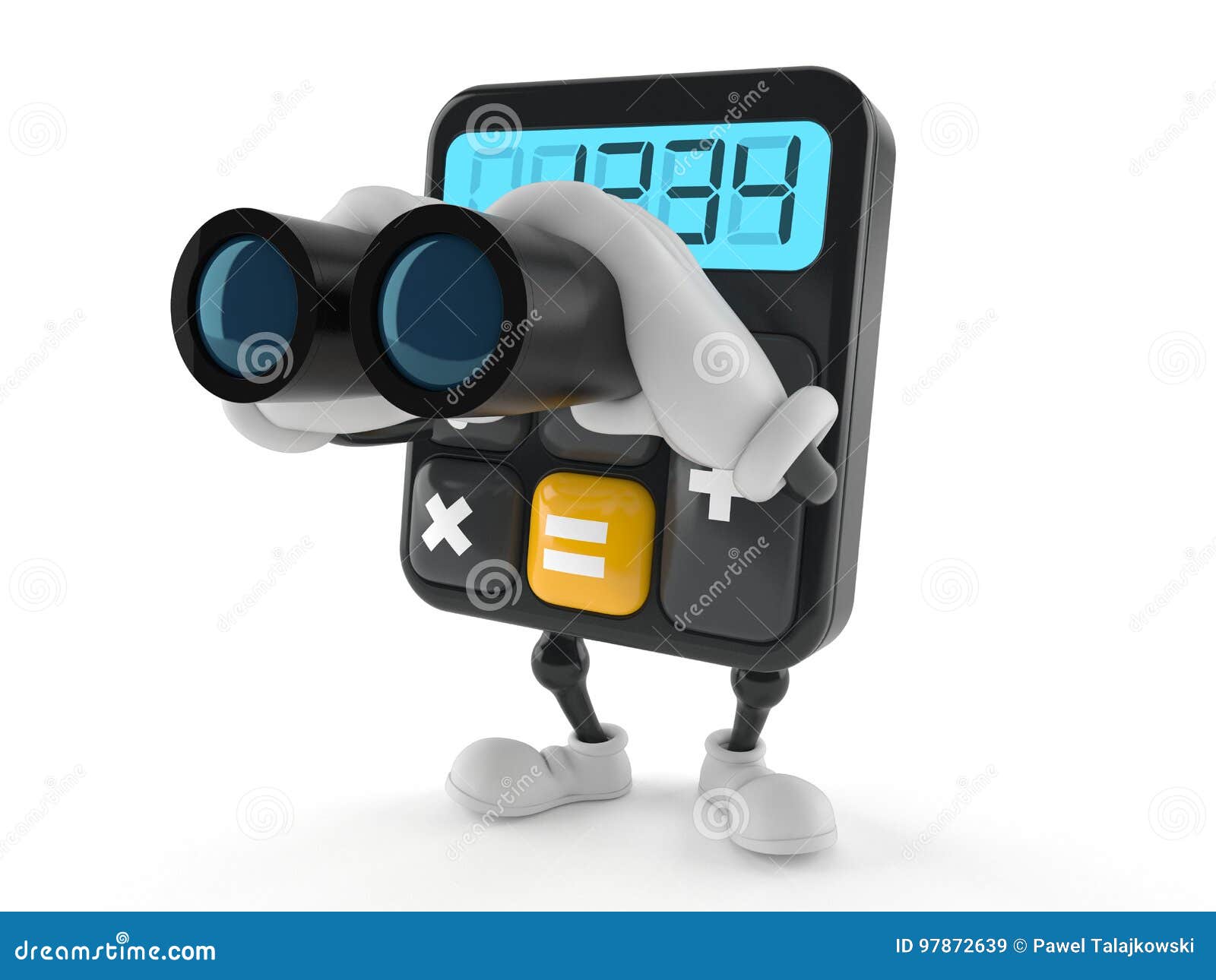 Calculator Character With Chart Royalty-Free Stock Photography ...