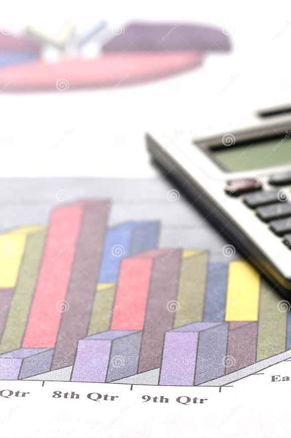 Calculator & Charts stock image. Image of financing - 2086527