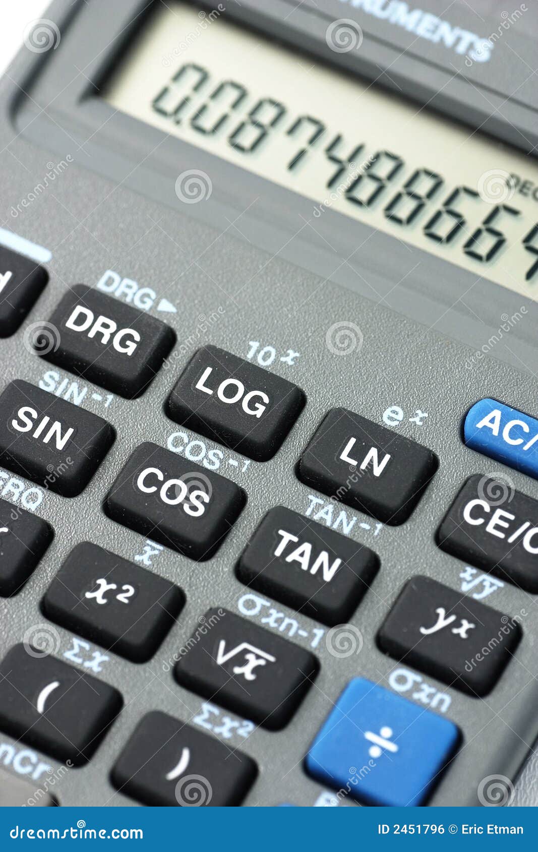Calculator close up stock photo. Image of numbers, table - 2451796
