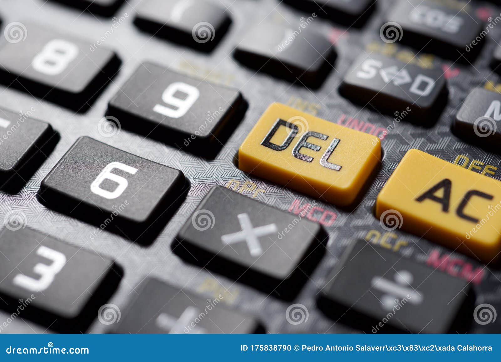 Calculator close up stock photo. Image of economy, electronic - 175838790