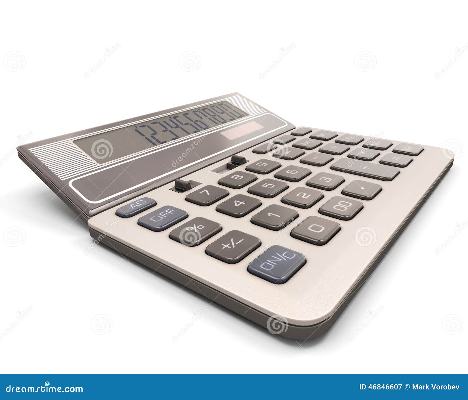 Calculator close-up stock illustration. Illustration of financial ...